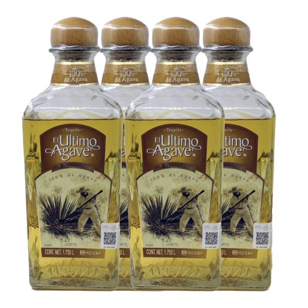Tequila El último agave reposado 6 botellas - 750 ml - Hacienda de Oro